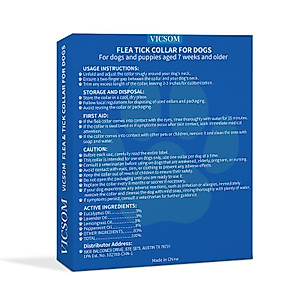 4 Pack Flea Collar for Dogs, Dog Flea and Tick Collar 8 Months Flea and Tick Prevent for Dog, Waterproof Adjustable Dog Flea Collar, Tick and Flea Collar for Large Small Dogs Puppy Flea Collar, Pink