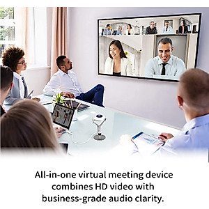 j5create 360 Degree All Around Meeting Webcam - 1080P HD Video Conference Camera with High Fidelity Microphone, USB-C | for Video Conferencing, Online Classes, and Collaboration (JVCU360)