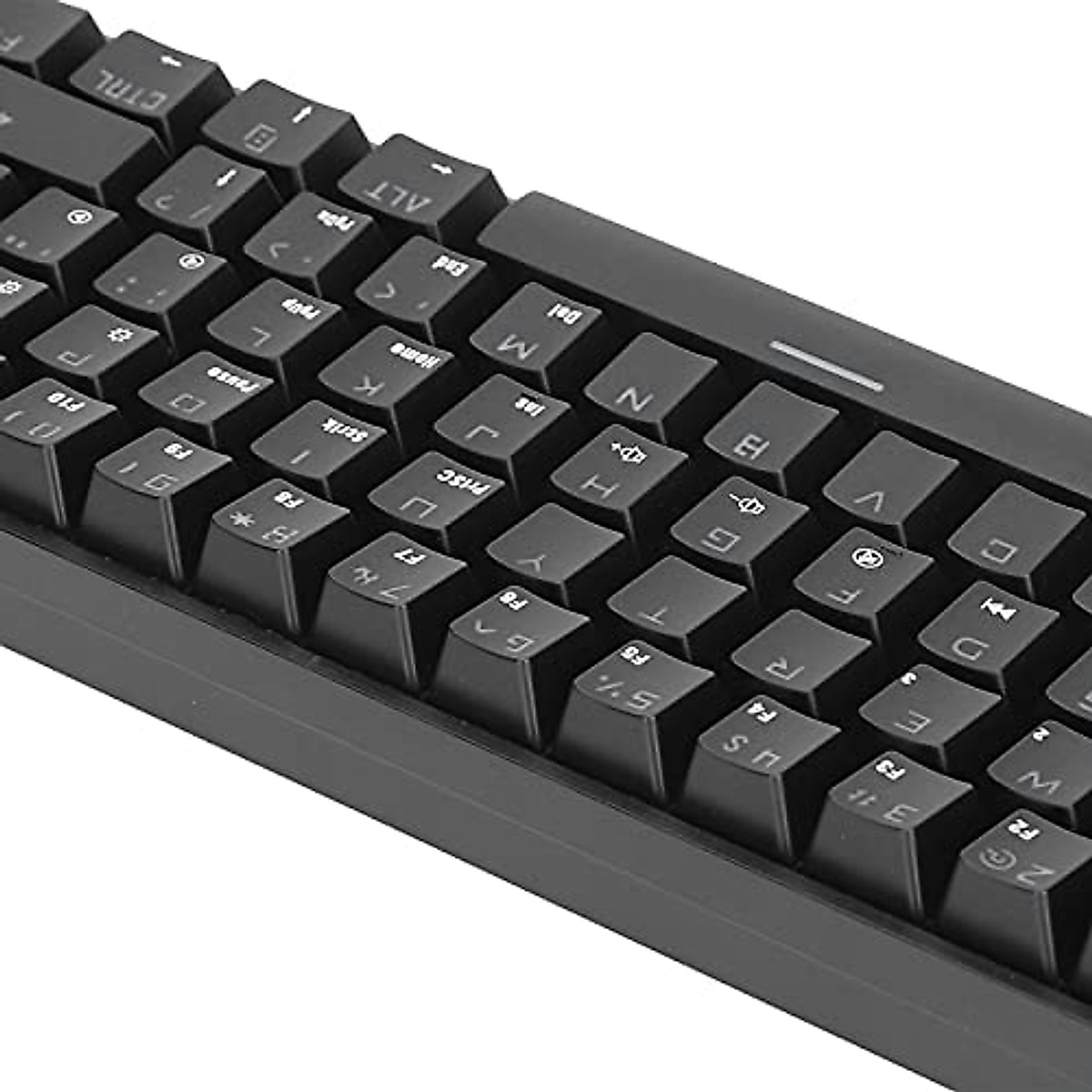 01 Gaming Keyboard, Variety of Backlight Effects and Dynamic RGB Modes with 61‑Key Mechanical Axis Backlit Keyboard for Home for Office