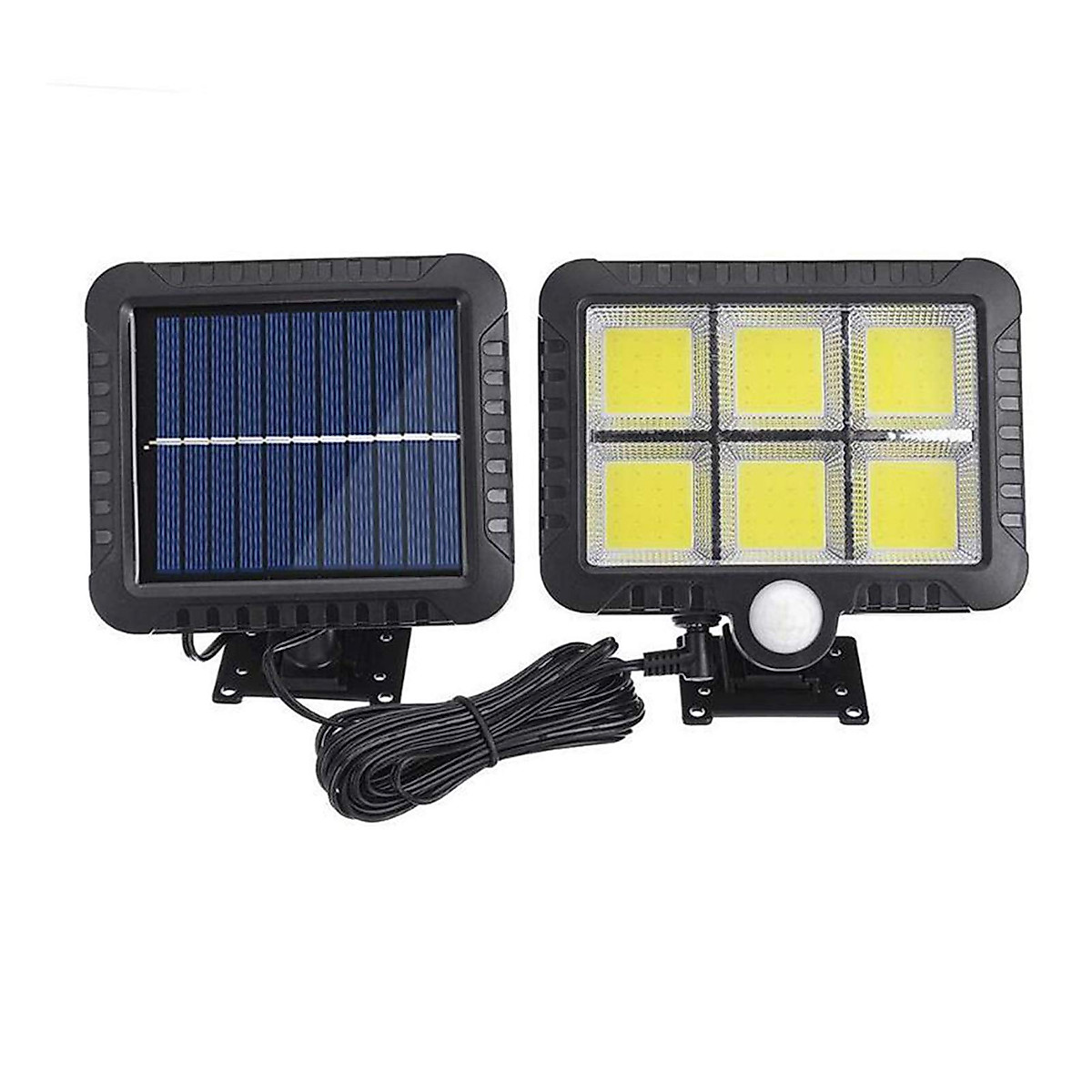 Solar Security Light, Solar Wall Lights Outdoor Flood Light - 120 LED PIR Motion Induction IP65 Waterproof, Up to 10 Hours Illumination,Easy-to-Install Split Solar Light for Front Door,Yard,Garage