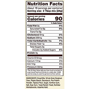 Bob's Red Mill Gluten Free Homemade Wonderful Bread Mix, 16 Ounce (Pack of 4)