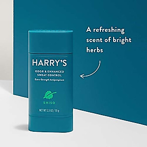 Harry's Extra-Strength Antiperspirant - Odor & Enhanced Sweat Control Antiperspirant for Men - Shiso (6 Count)