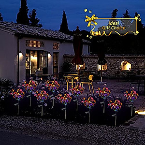 IGRARK Solar Lights Outdoor Garden Butterfly Lights Decorative Solar Stake Lights with Butterflies 2 Pack Decor Powered Waterproof for Garden Yard Pathway