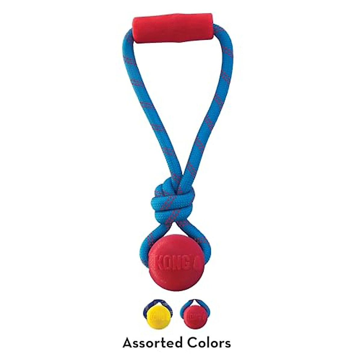 KONG Jaxx Brights Tug w/Ball Assorted Md