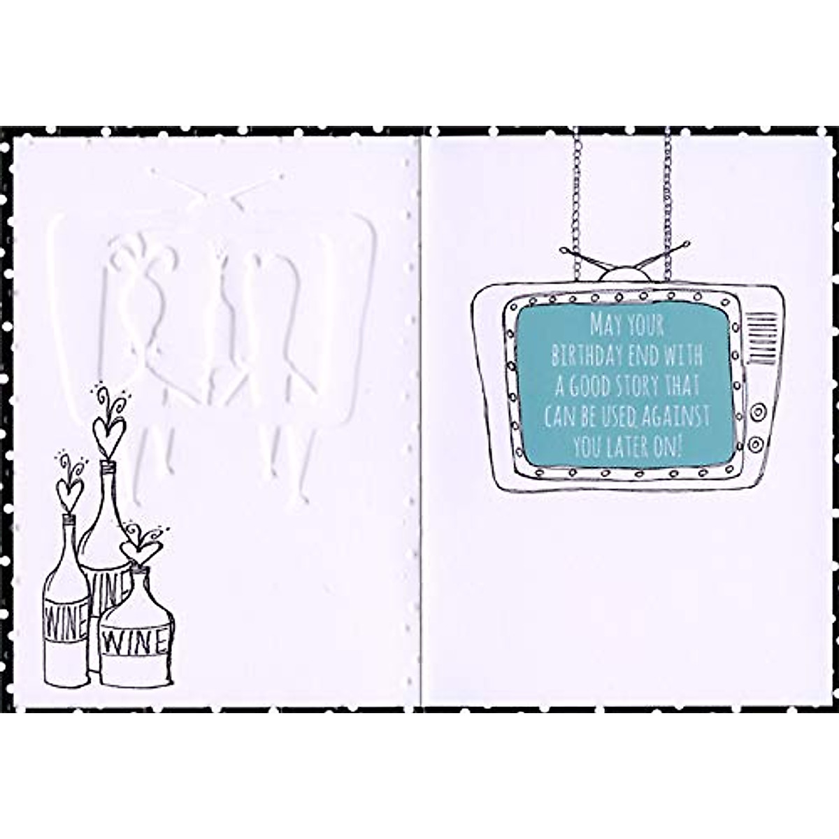 Pictura Faces On A Wine Bottle Dolly Mamas Funny/Humorous Feminine Birthday Card for Her/Woman