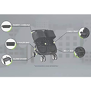 Baby Jogger Belly bar | City Mini 2 Double Stroller, City Mini GT2 Double Stroller, Black