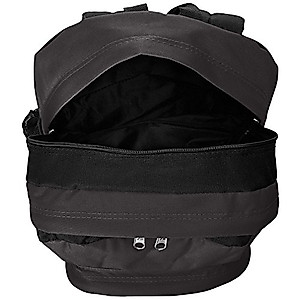 Everest Double Main Compartment Backpack, Black, One Size