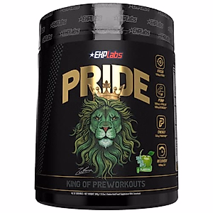 EHPlabs Pride Pre Workout Supplement Powder - Full Strength Pre-Workout Energy Supplement, Sharp Focus, Epic Pumps & Faster Recovery - Sour Green Apple (40 Servings)