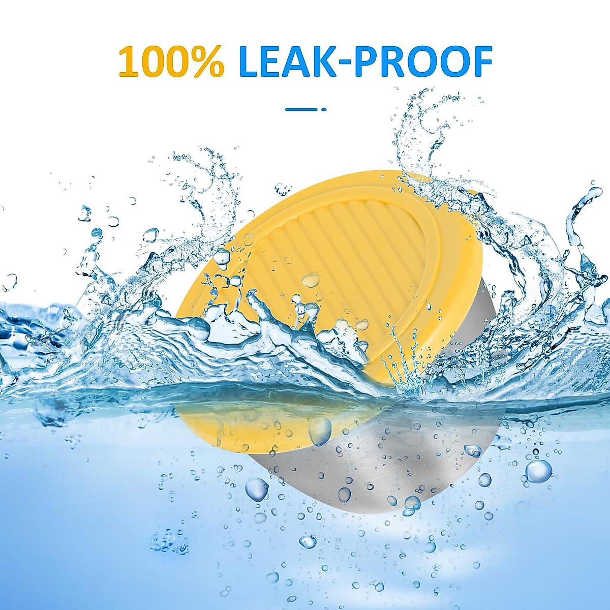 ZORGONS [6 Pack 1.7 oz Salad Dressing Container To Go - Small Condiment Containers with Lids, Reusable Stainless Steel Sauce Cups - Leakproof Silicone Lids for Lunch Bento Box, Picnic and Travel.