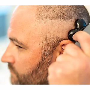 The FlexSeries Electric Head Hair Shaver - Freebird - Ultimate Mens Cordless Rechargeable Wet/Dry Skull & Bald Head Waterproof Razor with Rotary Blades, Clippers, Nose Trimmer, Brush, Massager