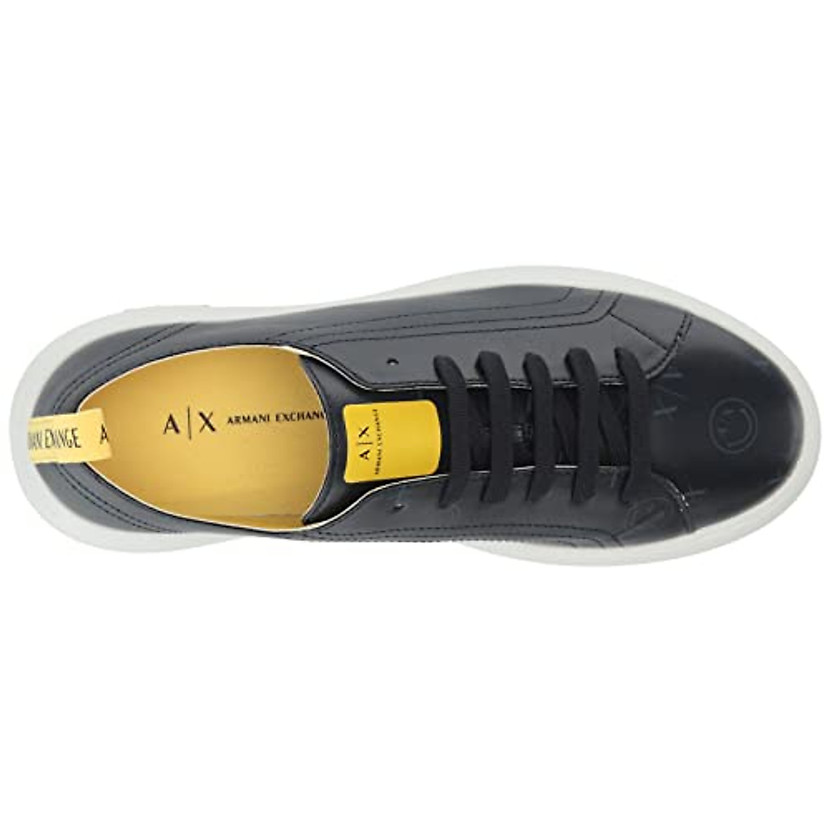 A|X ARMANI EXCHANGE Women's Oversized Sneaker, Blue+Sea, 8