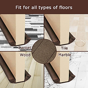 Efoxcity Waterproof Twin Door Draft Stopper Adjustable Size 30" to 36" Weather Stripping Noise Blocker Window Breeze Blocker