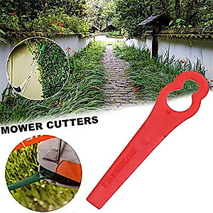 Garden 40pcs Grass Strimmer Plastic for Cordless Crop Replace Trim Tool Dckts781d2m1 (Red, One Size)