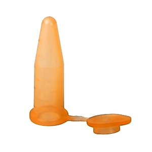 Bio Plas 4036 Polypropylene 1.5mL G-Tube Snap Cap Microcentrifuge Tube, Autoclavable, Orange (Pack of 500)