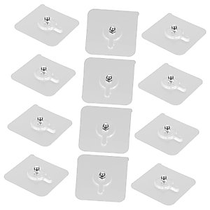 MAGICLULU 12pcs Traceless Hooks Picture Hook Non-Trace Hook Invisible Hooks Picture Hanging Kit