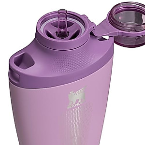 Stanley Cross Bottle 23 oz | Travel Water Bottle with Jacquard Strap | Leakproof Tritan Lid with Removable Straw | Insulated Stainless Steel | BPA-Free | Lilac
