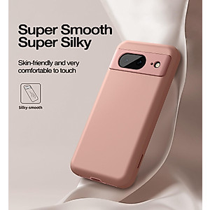 WeLoveCase for Google Pixel 8 Case, 3 in 1 Full Body Heavy Duty Protection Hybrid Shockproof TPU Bumper Phone Case for Google Pixel 8, Rose Gold