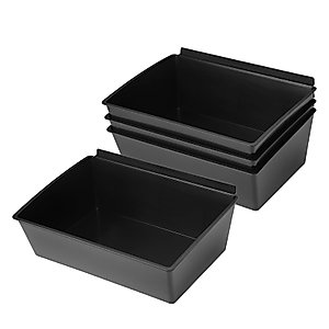 Sumnacon Slatwall Bins 4 Pcs Large Slatwall Organizer for Garage Plastic Slatwall Storage Bins for Storing Garage Accessories Multiple Stackable Slatwall Tool Organizer for Workshops,Shopping Malls
