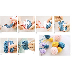 Readaeer Round Knitting Looms Set Craft Kit Tool with Hook Needle and Pompom Maker