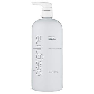 DESIGNLINE Moisture Shampoo, 33.8 oz - Regis Sulfate Free Formula Gently Moisturizes and Cleanses Hair to Keep Hair Color Safe and Healthy (33.8 oz)