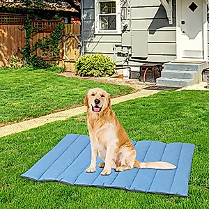 Heeyoo Outdoor Dog Bed, Water Proof Camping Dog Bed, Machine Washable and Easy Clean Travel Dog Bed, Foldable Pet Mat for Small, Medium, and Large Dog and Cat