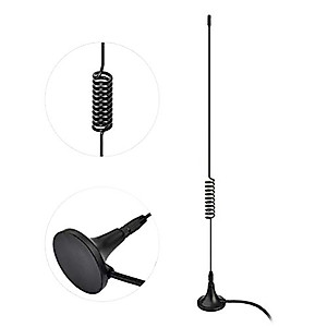 Bingfu Dual Band 978MHz 1090MHz 5dBi Magnetic Base SMA Male MCX Antenna (2-Pack) for Aviation Dual Band 978MHz 1090MHz ADS-B Receiver RTL SDR Software Defined Radio USB Stick Dongle Tuner Receiver