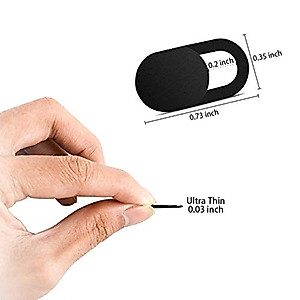 Privacy Camera Cover Security Blocker Webcam Closure Black Compatible with Motorola One Zoom Phone