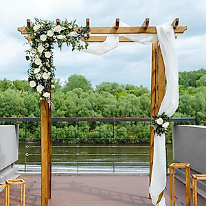 Cliselda 50Pcs Artificial Flowers Ivory White Fake Roses with Stems, Valentine's Day, Real Touch Foam Rose Bulk Faux Flowers for Decoration Centerpieces Party Flower Arrangements