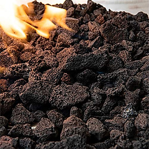 Black 1-3 Inch Lava Rock | Fireproof and Heatproof Volcanic Lava Rock, Perfect for Fire Pits, Fireplaces, BBQs and More. Indoor and Outdoor use - Natural Stones | 10 Pounds