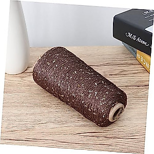 VILLCASE Wool Yarn Dishcloths Yarn Skeins Yarn Knitting Crochet Yarn Knitting Yarn Glitter Yarn Balls Cotton Yarn for Crochet Color Film Sequins Thin Line Dropshipping Coffee Crochet Thread