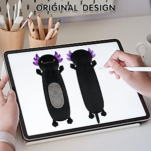 Dalmao 36" Giant Black Axolotl Stuffed Animal, Cute Soft Long Axolotl Plush Body Squishy Pillow Big Plushies Toy, Gift for Kids, Boys, Halloween, Christmas, Thanksgiving, Birthdays