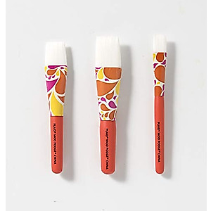 Mod Podge Dishwasher Safe Waterbased Sealer, Glue and Finish (8-Ounce), CS15059 Gloss, 8 Ounce & 10615 3 Piece Short Handle Brush Set