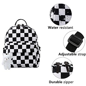 PRLINJSK Mini Backpack for Girls Teens Kids Kawaii Small Backpack Purse with Cute Pendant Gift