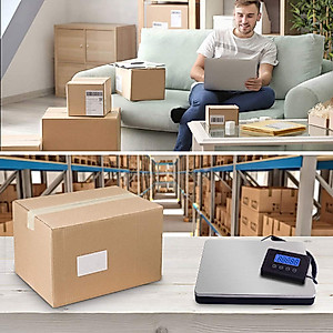 Fuzion Shipping Scale 360lb with High Accuracy, Stainless Steel Heavy Duty Postal Scale with Timer/Hold/Tare, Digital Postage Scale for Packages/Luggage/Post Office/Home, Battery & DC Adapter Included