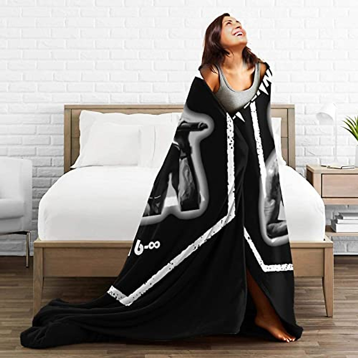 Chester Bennington Blanket Flannel Super Soft Fleece Lightweight Throw Blanket for Bed Couch Sofa Bedroom Warm Blanket 50"X40"