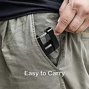 CZC AUTO Black Trailer Hitch Coupler Lock, Dia 1/4 Inch, 3/4 Inch Span for Tow Boat RV Truck Car's Coupler (1 Pack, Black)