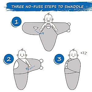 Coldwind Baby Swaddles 0-3 Months, 2 Pack 100% Organic Cotton Adjustable Swaddle Sack for Boy or Girl, Baby Swaddle Wrap for Newborn Baby, Star and Elephant