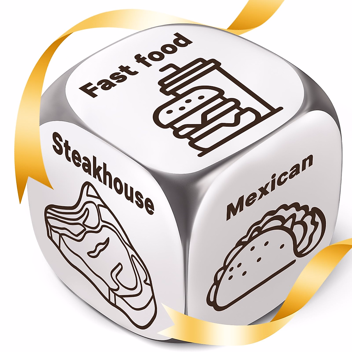 Fathers Day Dad Gifts Easter Basket Stuffers for Adults, Gifts for Him Her, Date Night Couple Gifts for Boyfriend Girlfriend, Winzwon Food Decider Dice Anniversary Wedding Birthday Gifts for Men Women