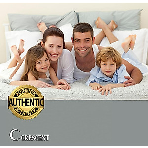 Crescent Bedding 1800 Series Brushed Microfiber Grey Body Pillow Cover - Super Soft and Cozy, Zipper Closure – Hypoallergenic -Wrinkle, Fade, Stain Resistant – Body Pillow Case, (21×54 Inch)