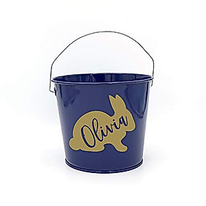 Personalized Easter Bunny Pail ~ Bucket ~ Basket