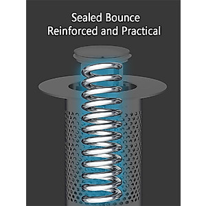 Homezo Sink Stopper with Basket - Upgraded Sink Stopper with Basket, Sink Stopper with Basket, Upgraded Bathroom Pop-up Drain Stopper and Strainer. (1 Long+1 Short)