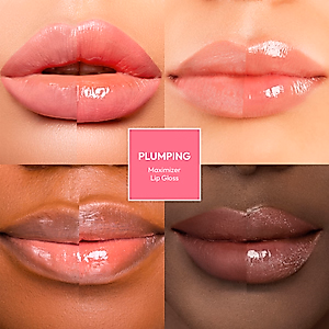 Ruby Kisses Plumping Lip Gloss – Hydrating, Voluminous, High-Shine, Cruelty-Free Lip Plumper, Smoothing, Instinct Lip Maximizer, 4 Colors, 0.15 FL oz. (CLEAR)