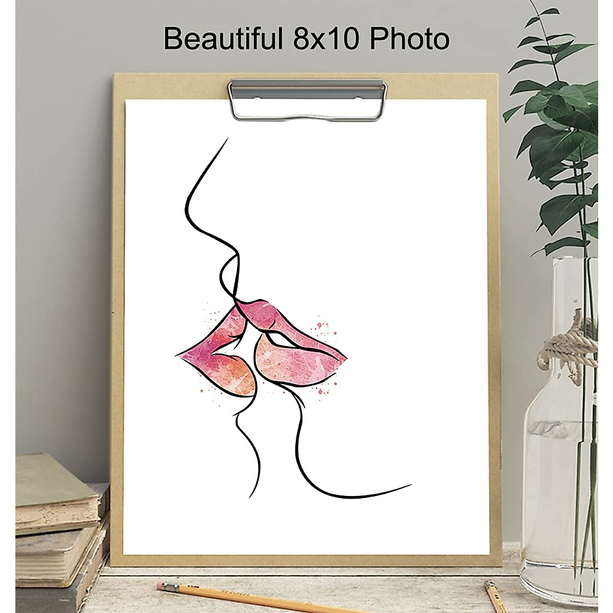 Lesbian LGBTQ Gay Wall Art & Decor- LGBTQ Accessories - Lesbian Couple Gifts - Lesbian Stuff - Gay Anniversary Gifts for Women - Home Decor for Queer, Bi Women - Picture Print Photo Poster