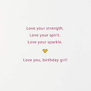 Hallmark Signature Birthday Card for Her (Heart and Stripes)