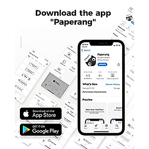 paperang Label Makers Machine, 0.6 Inch Rechargeable Mini Labeler,Portable Bluetooth Wireless Label Printer Handheld, Multiple Templates Inkless for Phone Office Home Organization