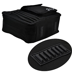 MoonEmbassy Snare Drum Bag for 13" 14" 15" roof Waterp Oxford Thickening Backpack Instrument Case with Pocket