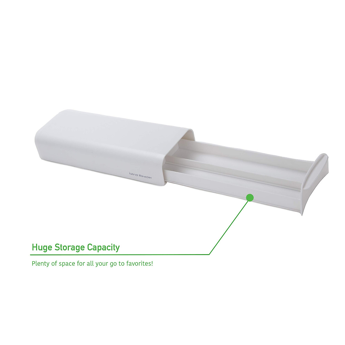 Mind Reader Single Serve Coffee Pod Organizer, 12-14 Coffee Pod Capacity, 5"L x 12.75"W x 2.25"H, Black