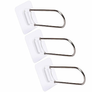 3pcs Storage Rack Swinging Towel Bar Wall Mounted Rack Towel Holder for Kitchen Cabinet Folding Clothes Rack Swing Hangers