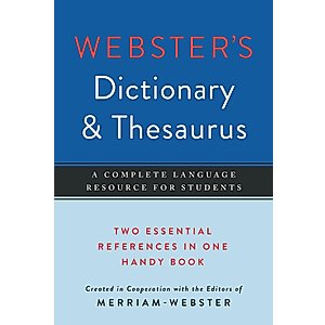 Webster's Dictionary & Thesaurus, Newest Edition