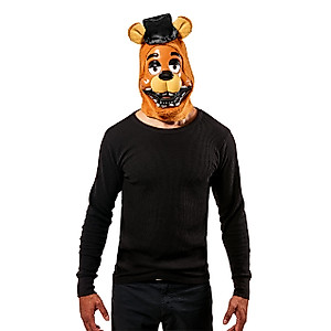 Rubie's Adult Five Nights at Freddy's Plush Freddy Costume Mask, As Shown, One Size